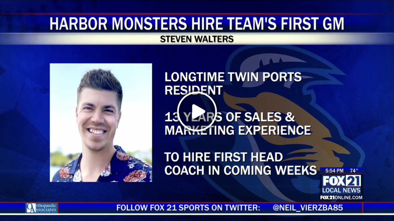 Duluth Harbors Monsters Hire Steven Walters as Team’s First GM - Duluth ...